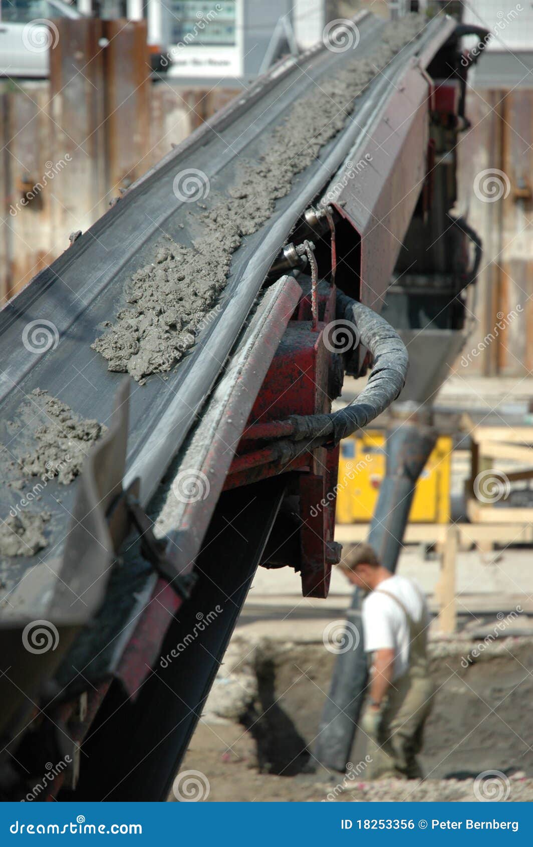 Concrete strip stock photo. Image of site, strip, work - 18253356