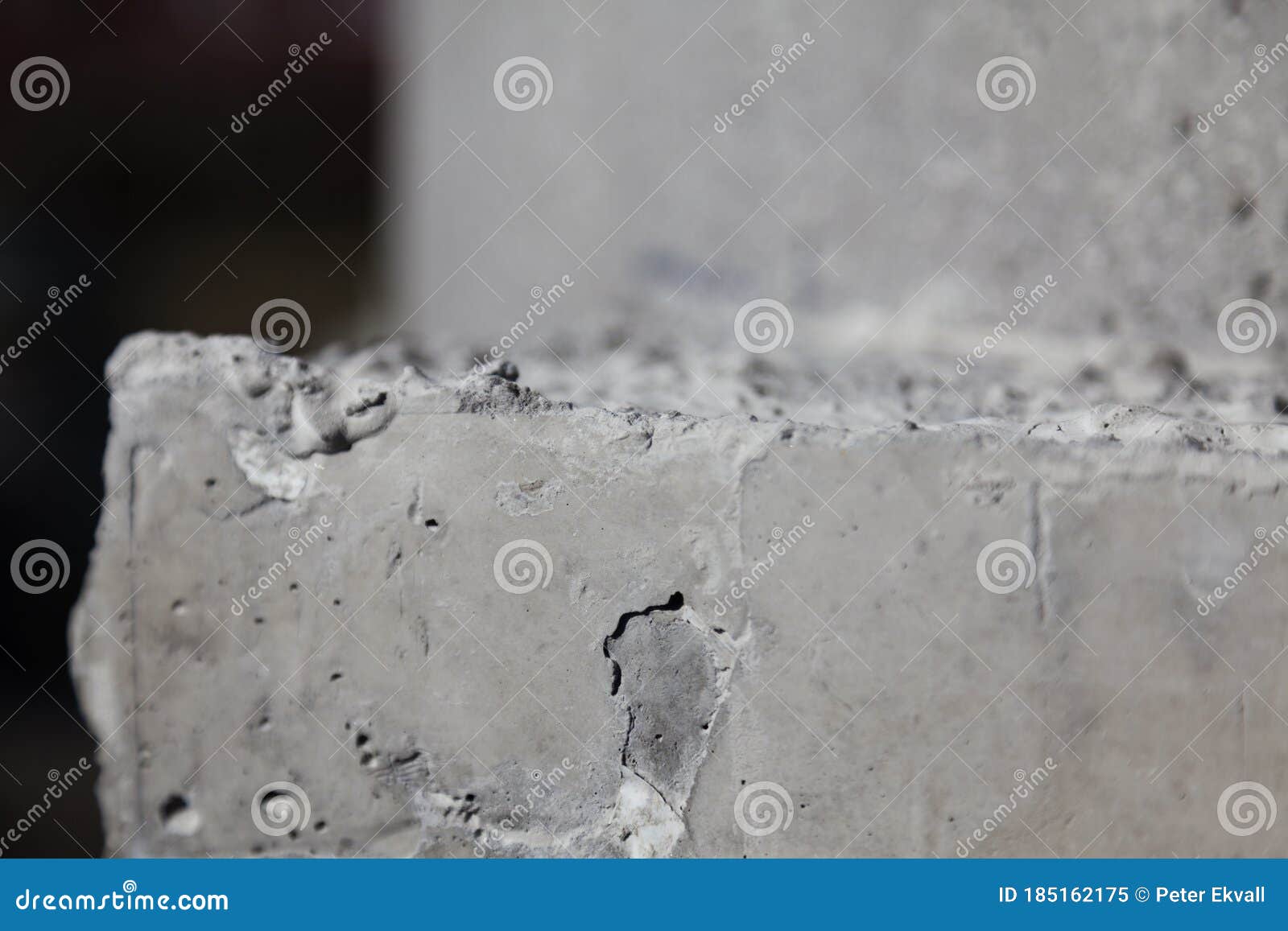 Concrete Structure in Close-up at Road Construction Stock Image - Image ...
