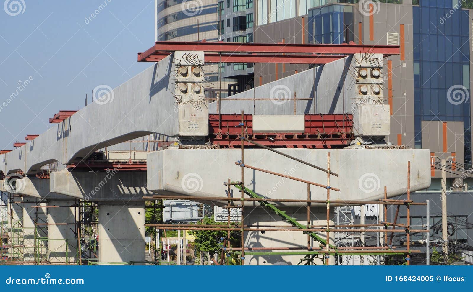 Concrete Structure on Construction Site Editorial Image - Image of ...