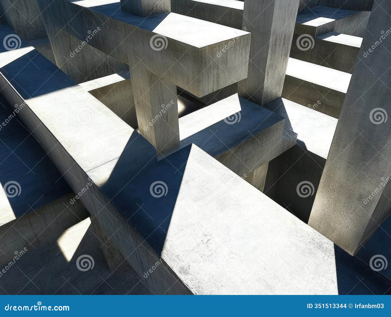 Concrete Structure Creates Intricate Maze with Light and Shadow Play ...