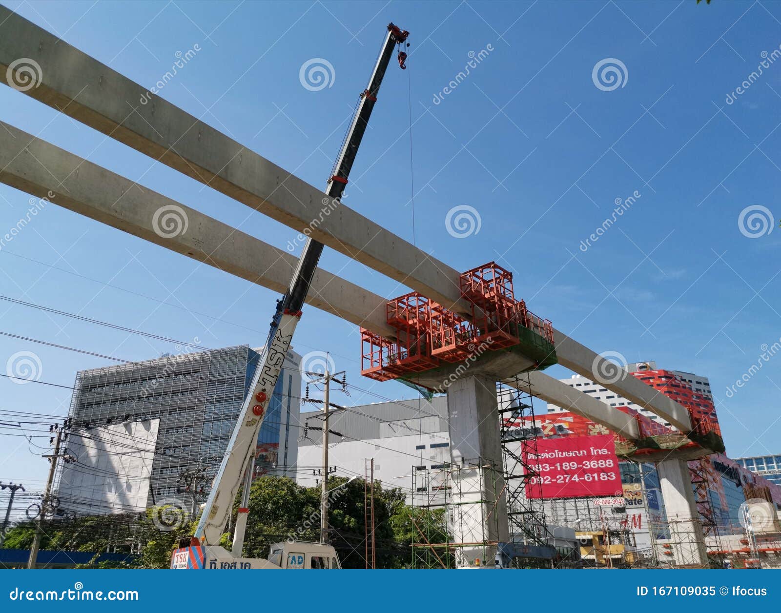 Concrete Structure of an Elevated Transportation System Editorial Image ...