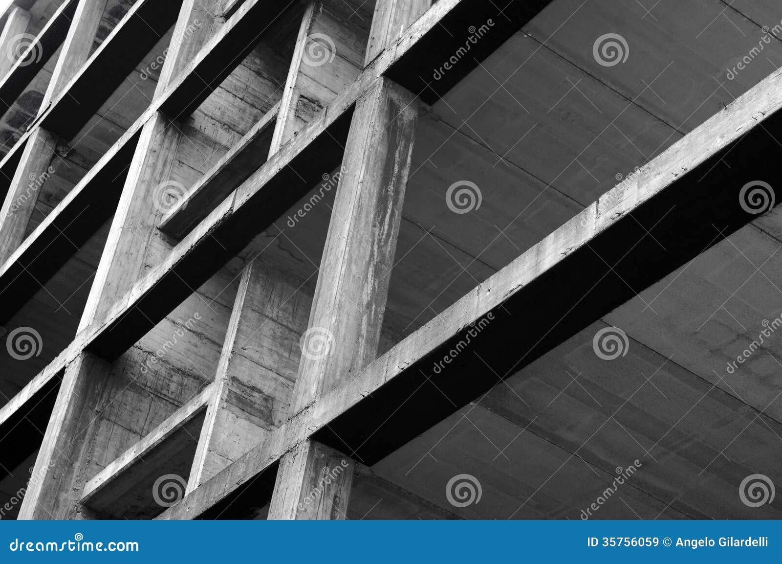 Concrete structure stock image. Image of pattern, pillares - 35756059