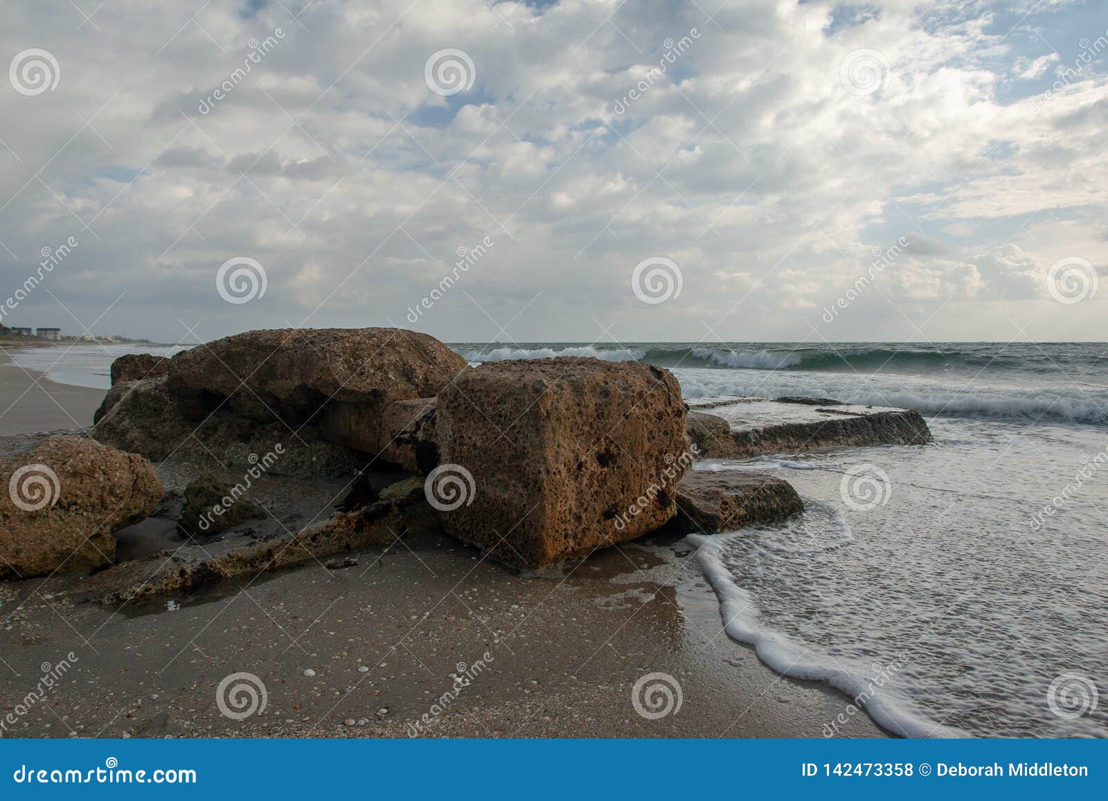 Concrete Structure Returning To Sea Stock Photo - Image of outdoor ...