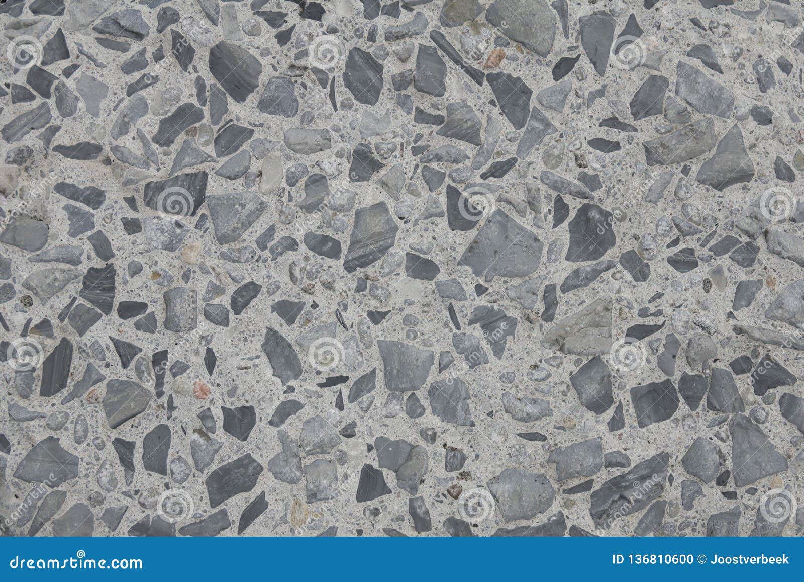 Concrete Surface with Embedded Stones Stock Photo - Image of stone ...