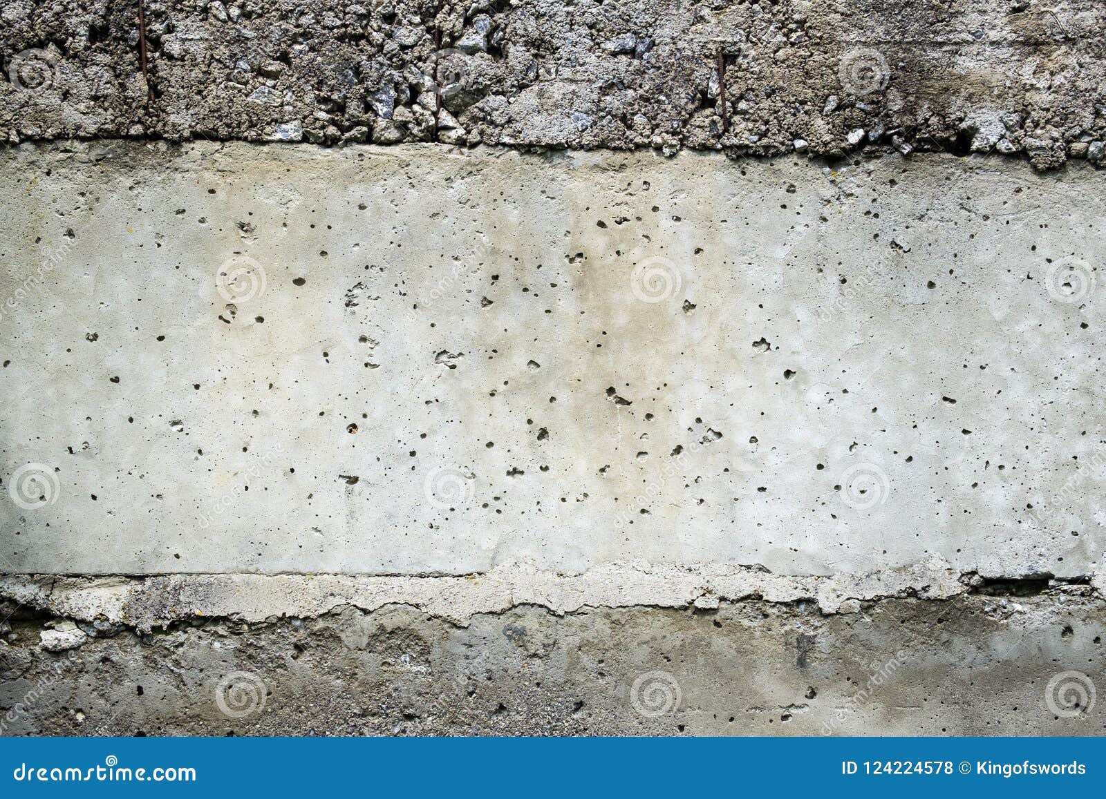 Layered Concrete Surface with Gravel Stones in the Layers Stock Photo ...