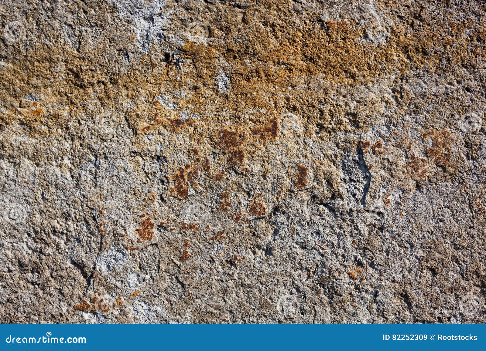 Concrete surface with rust stock image. Image of cement - 82252309