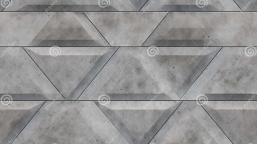 The Concrete Surface is Textured and Patterned with Repeating Tile ...