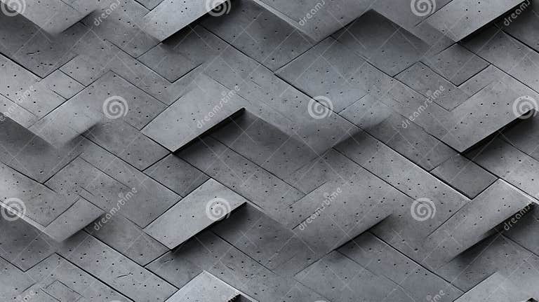 The Concrete Surface is Textured and Patterned with Repeating Tile ...
