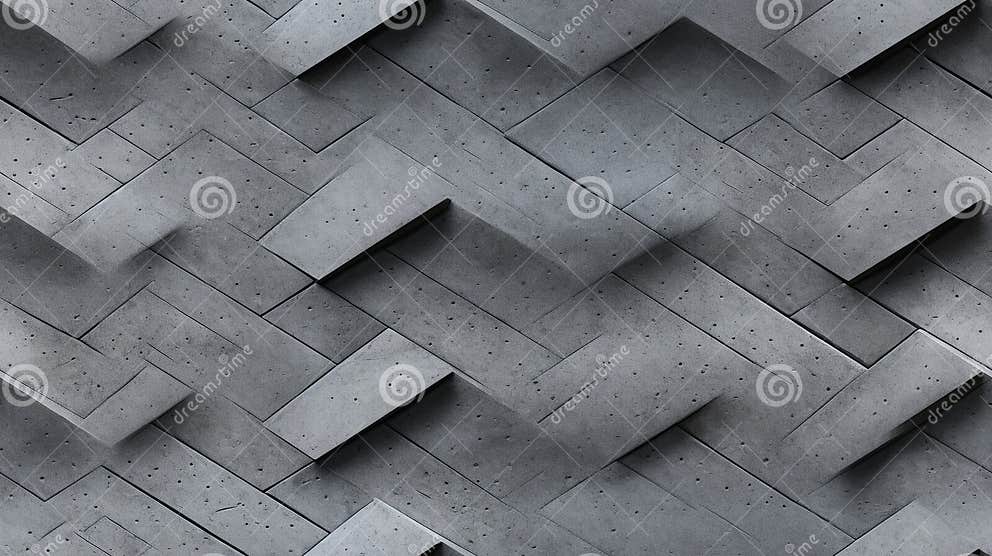 The Concrete Surface is Textured and Patterned with Repeating Tile ...