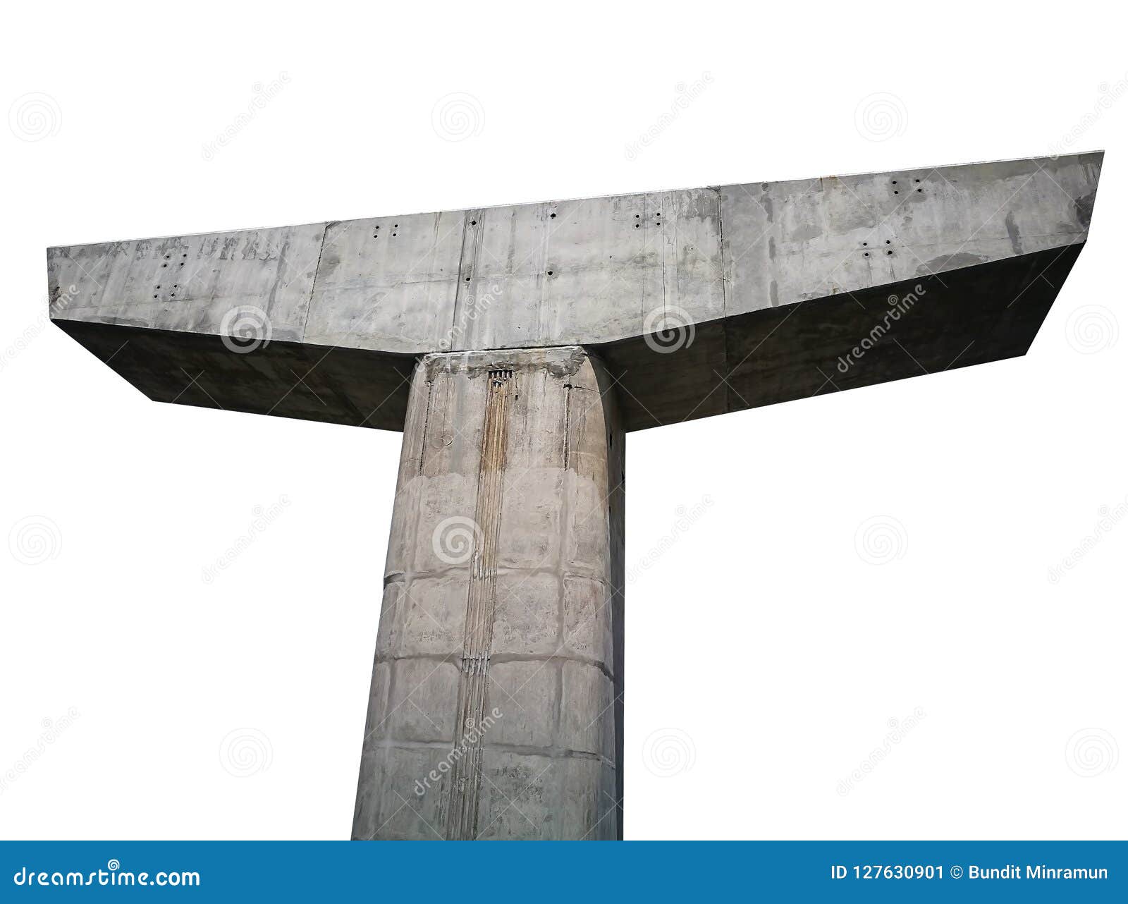 The Concrete ` T ` Structure Construction Site for Tollway Bridge ...