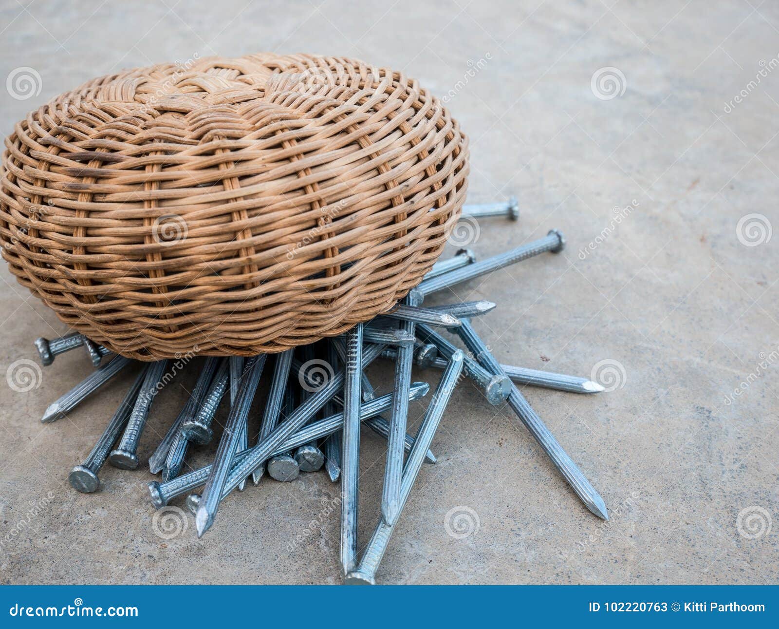 Concrete tack stock image. Image of closeup, grain, natural - 102220763