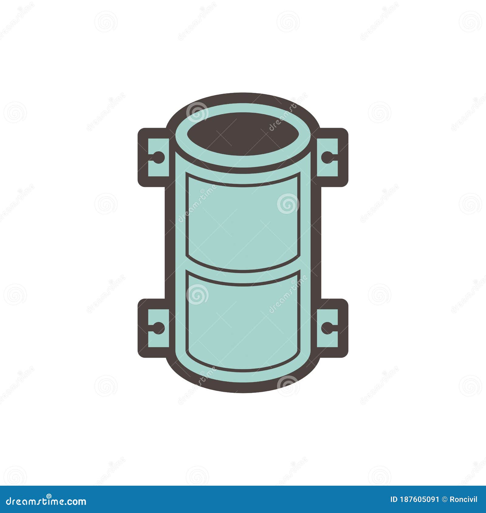 Concrete testing icon stock vector. Illustration of grout - 187605091