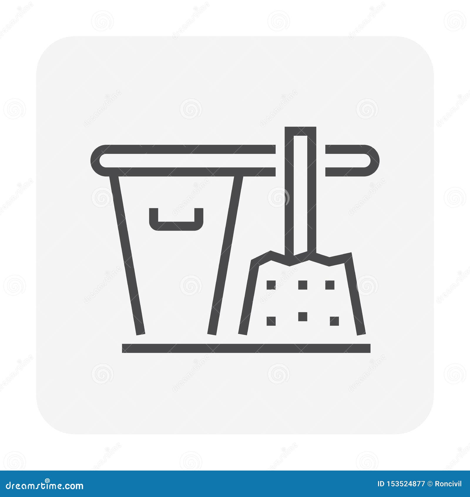 Concrete testing icon stock vector. Illustration of cube - 153524877