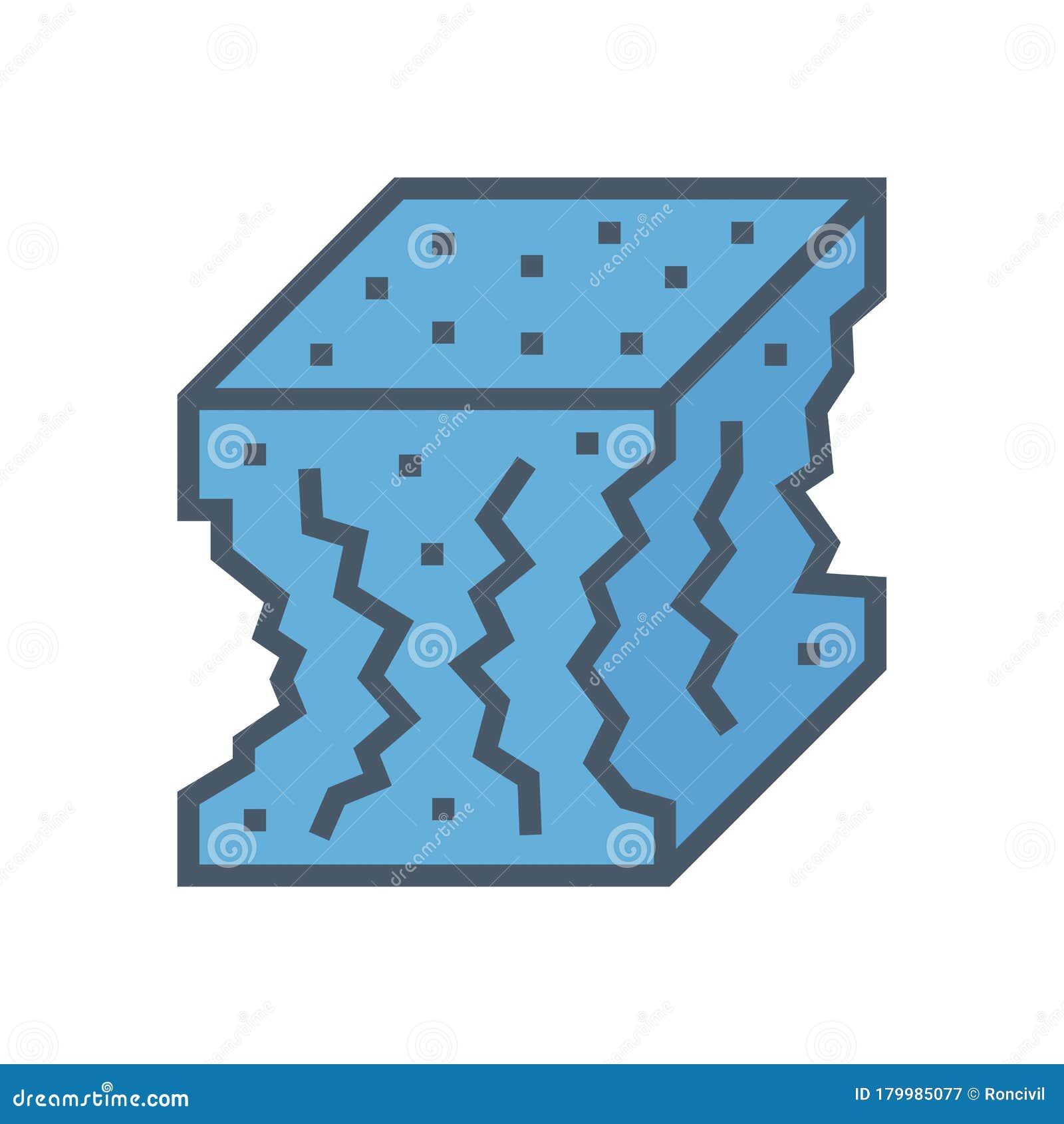 Concrete testing icon stock vector. Illustration of icon - 179985077