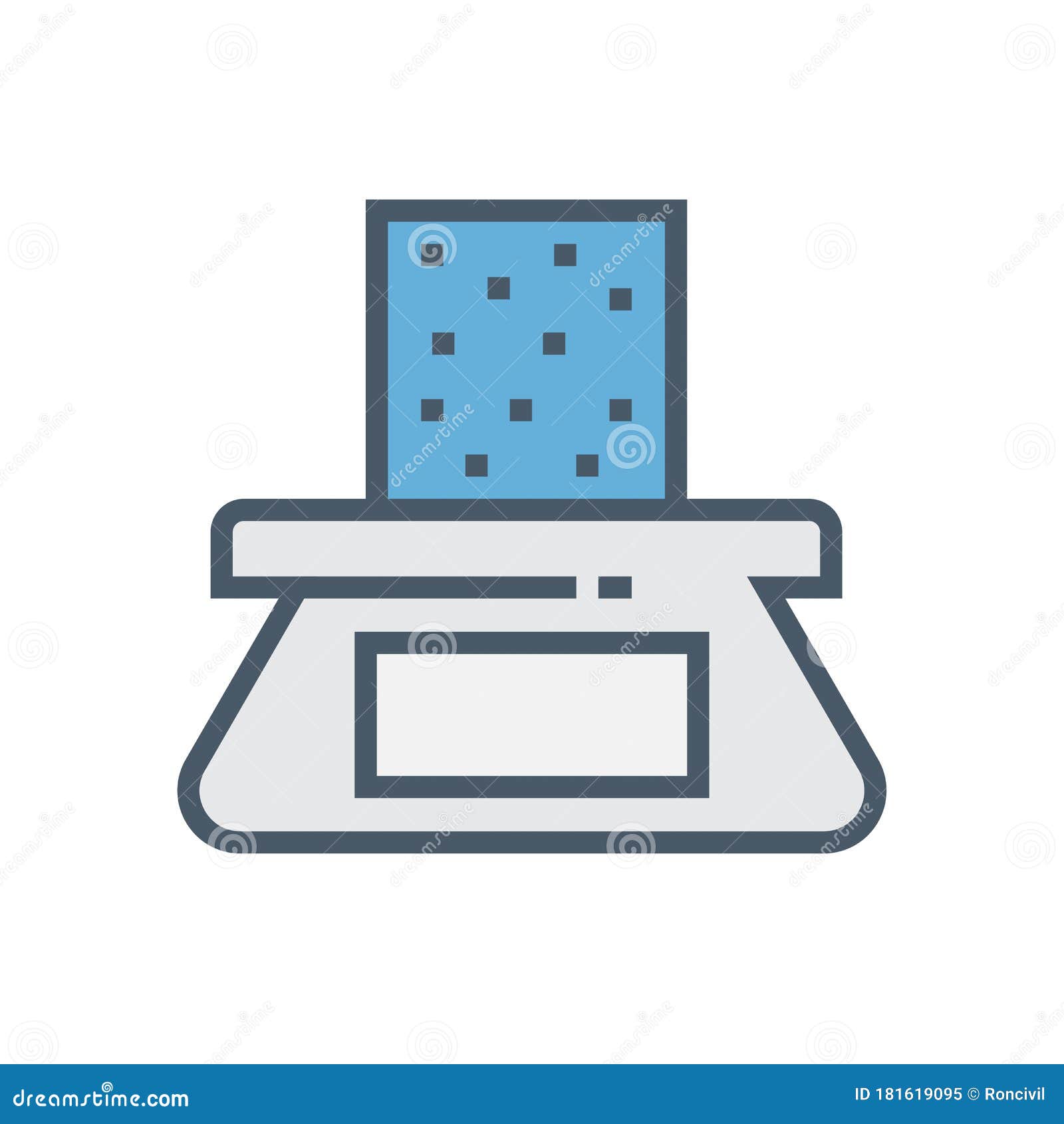 Concrete testing icon stock vector. Illustration of building - 181619095