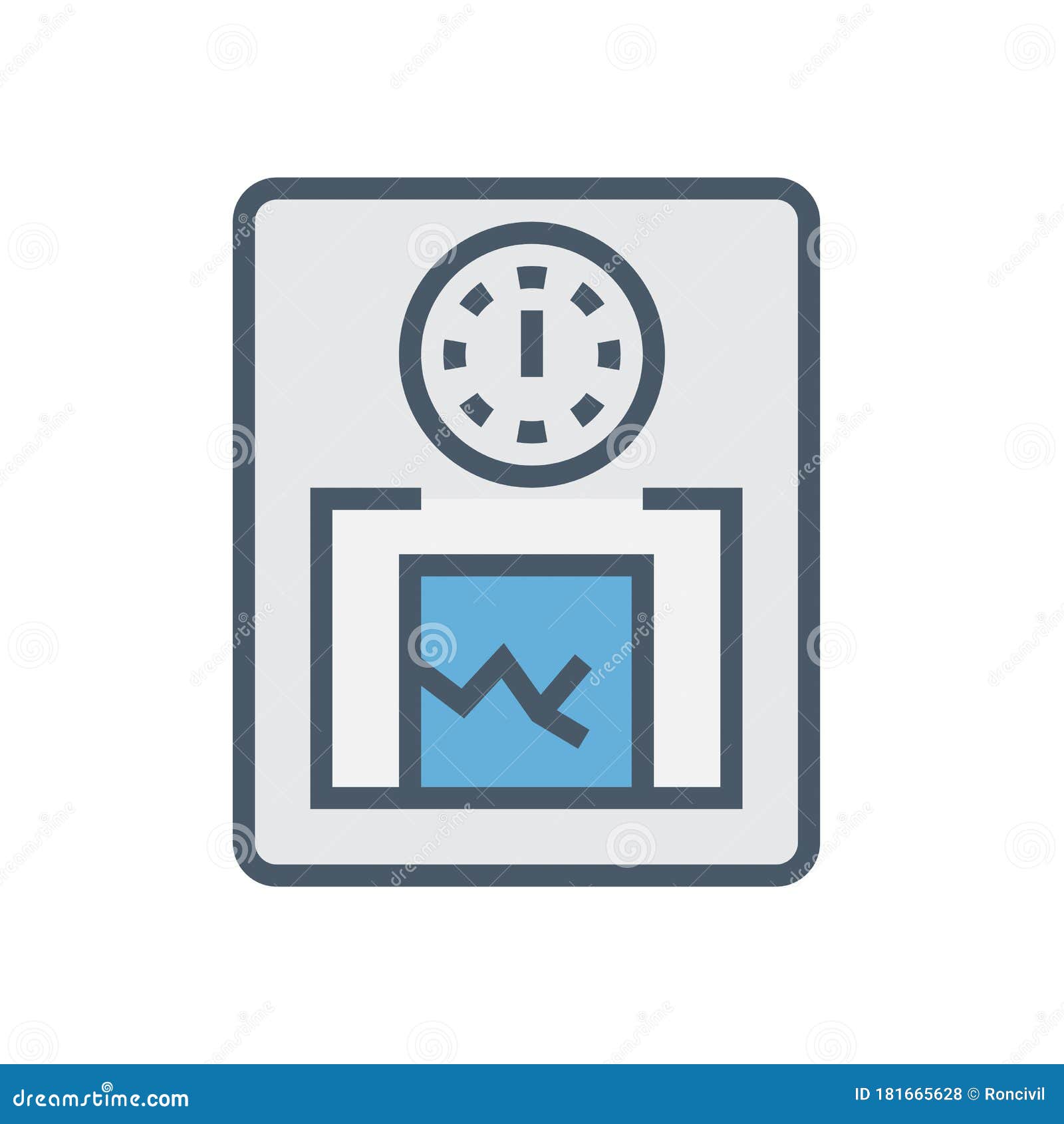 Concrete Testing Icon Vector Illustration | CartoonDealer.com #100172554