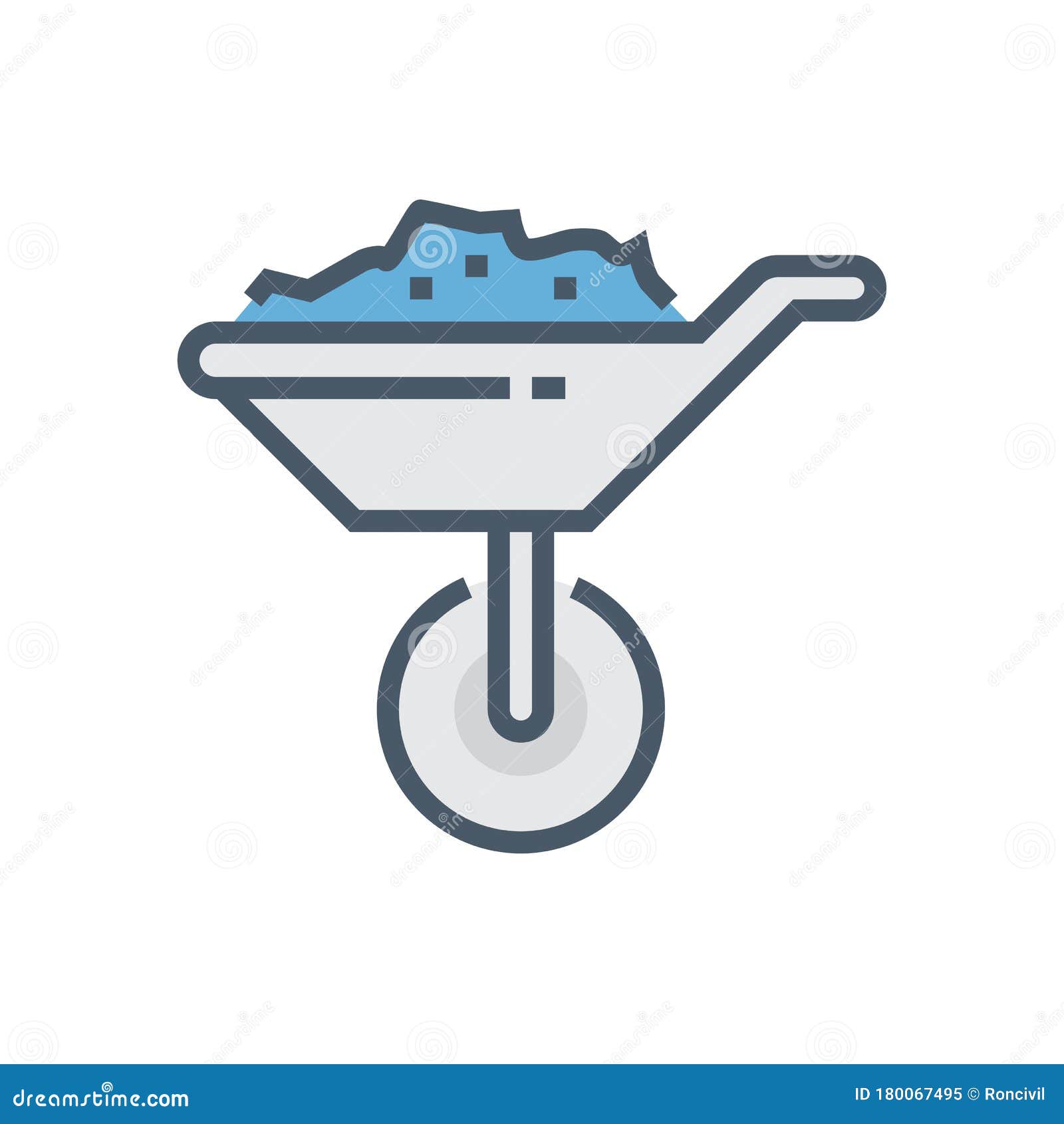 Concrete testing icon stock vector. Illustration of building - 180067495