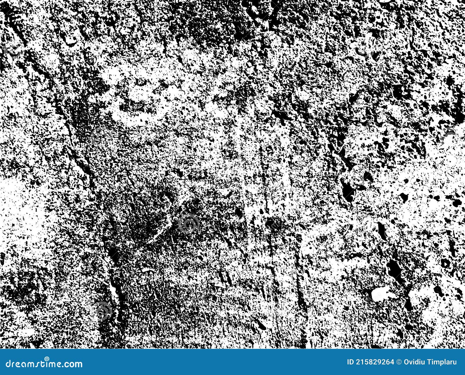 Concrete Texture. Cement Overlay Black and White Texture Stock Vector ...