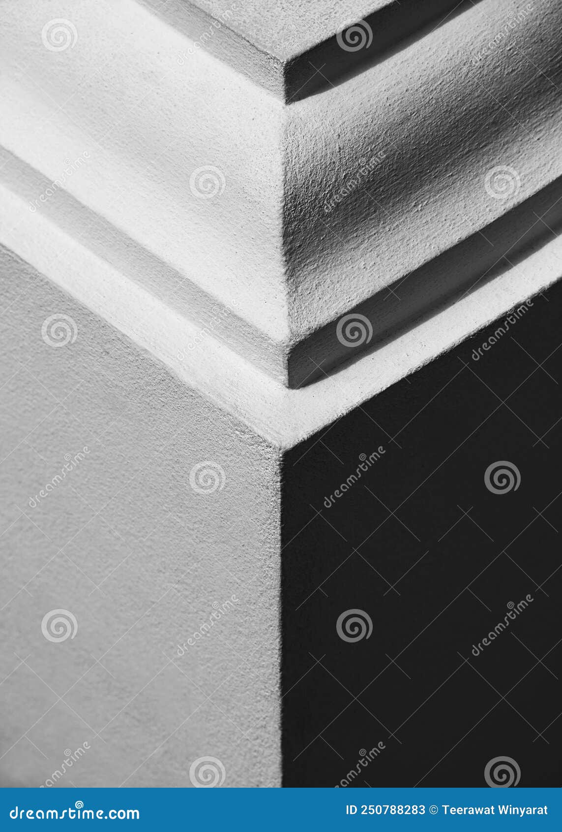 Concrete Texture Columns Corner Shade Shadow Architecture Details Stock ...