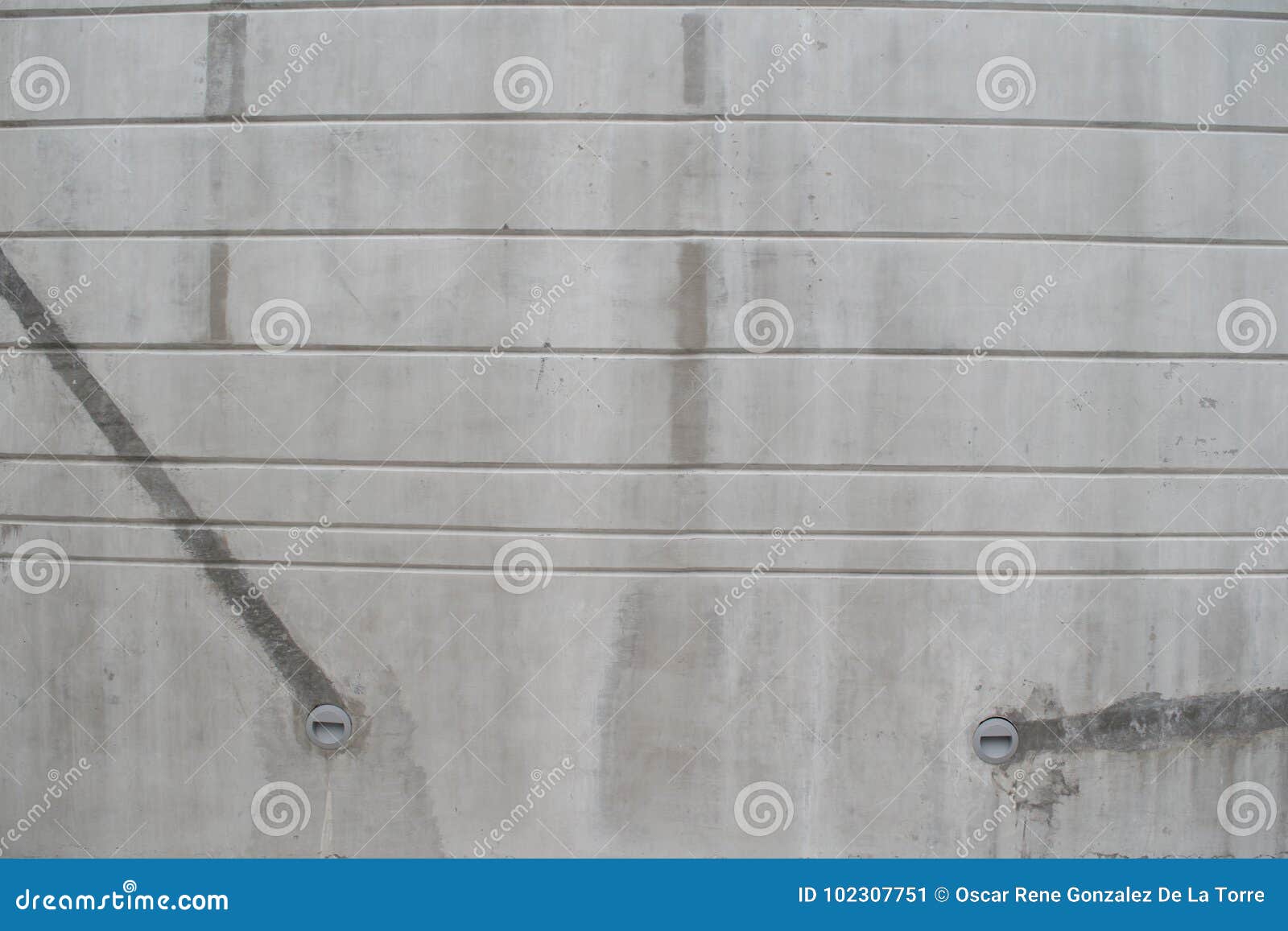 Concrete Wall with Horizontal Lines Stock Image - Image of pattern ...