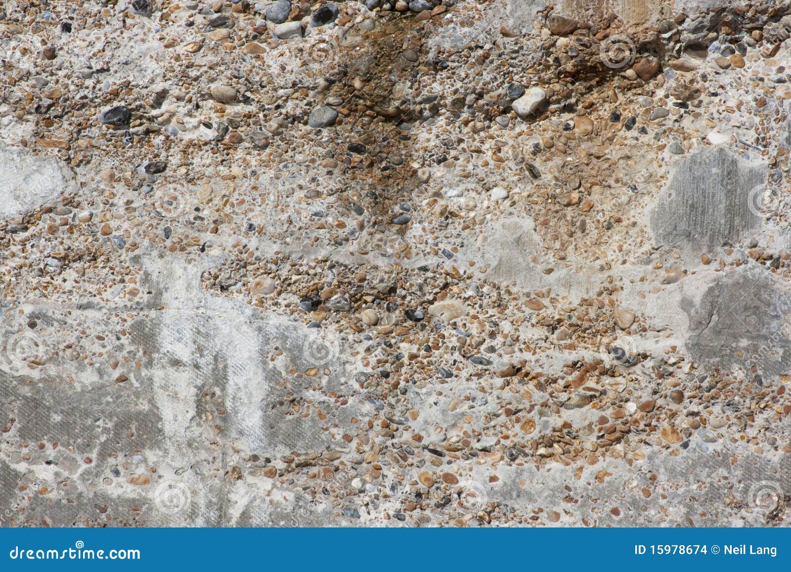 Concrete Texture on Sea Wall, Hastings, England Stock Photo - Image of ...