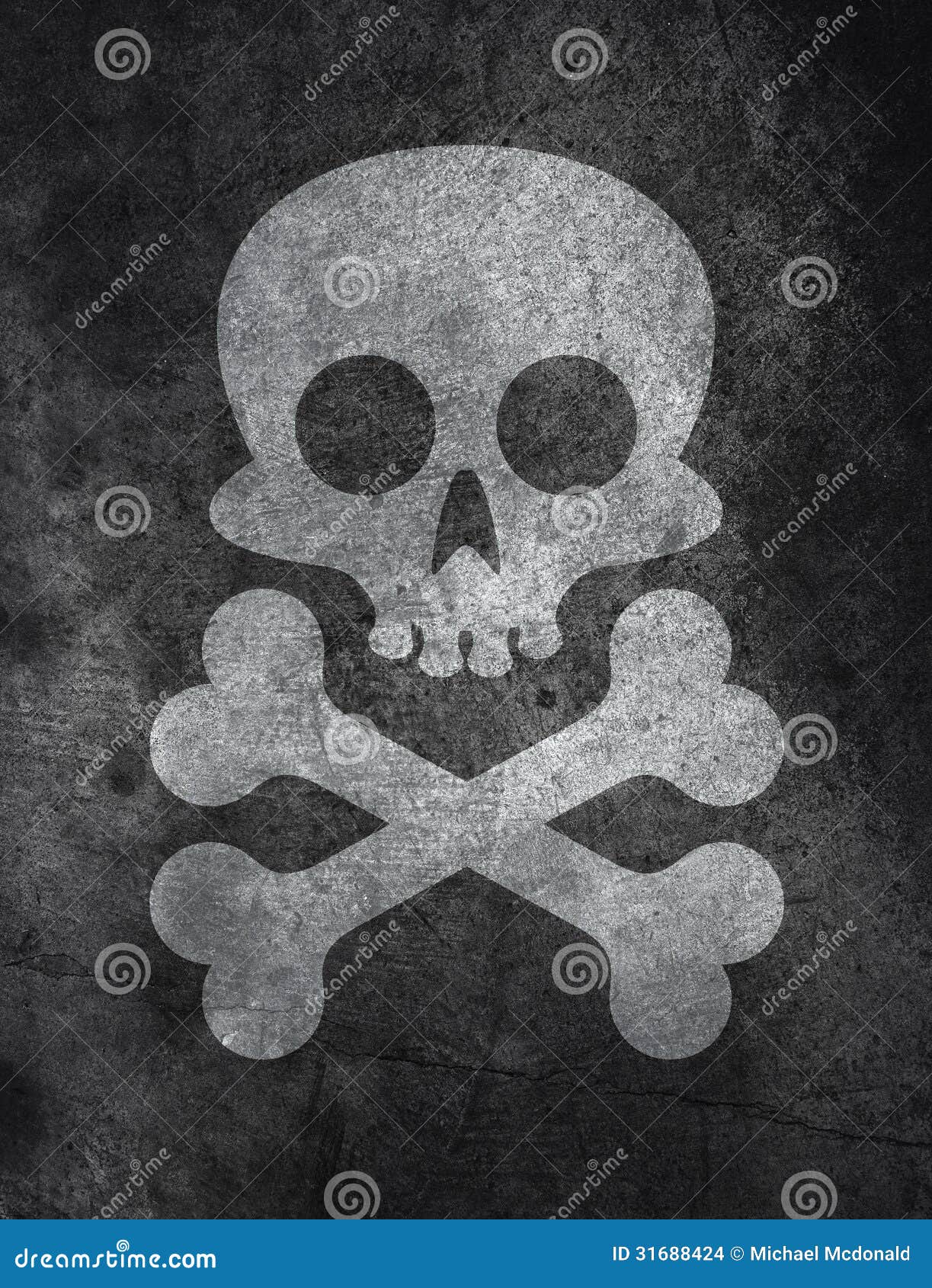 Concrete Texture with Skull Stock Illustration - Illustration of wall ...