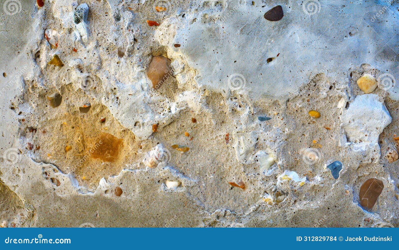 Concrete Texture with Small Stones Parts Inside Stock Illustration ...