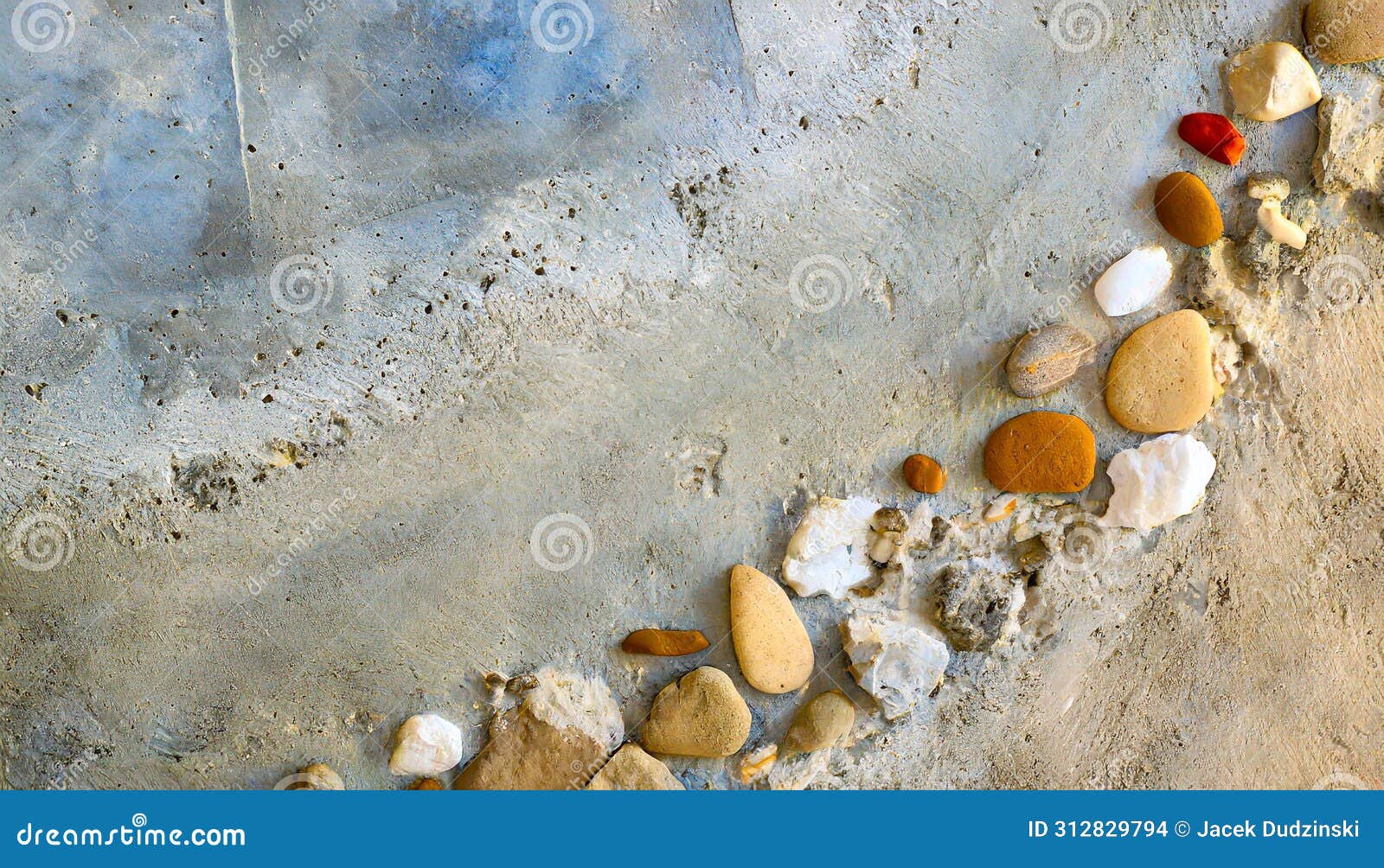 Concrete Texture with Small Stones Parts Inside Stock Illustration ...
