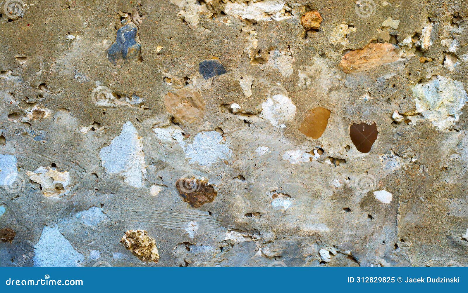 Concrete Texture with Small Stones Parts Inside Stock Illustration ...