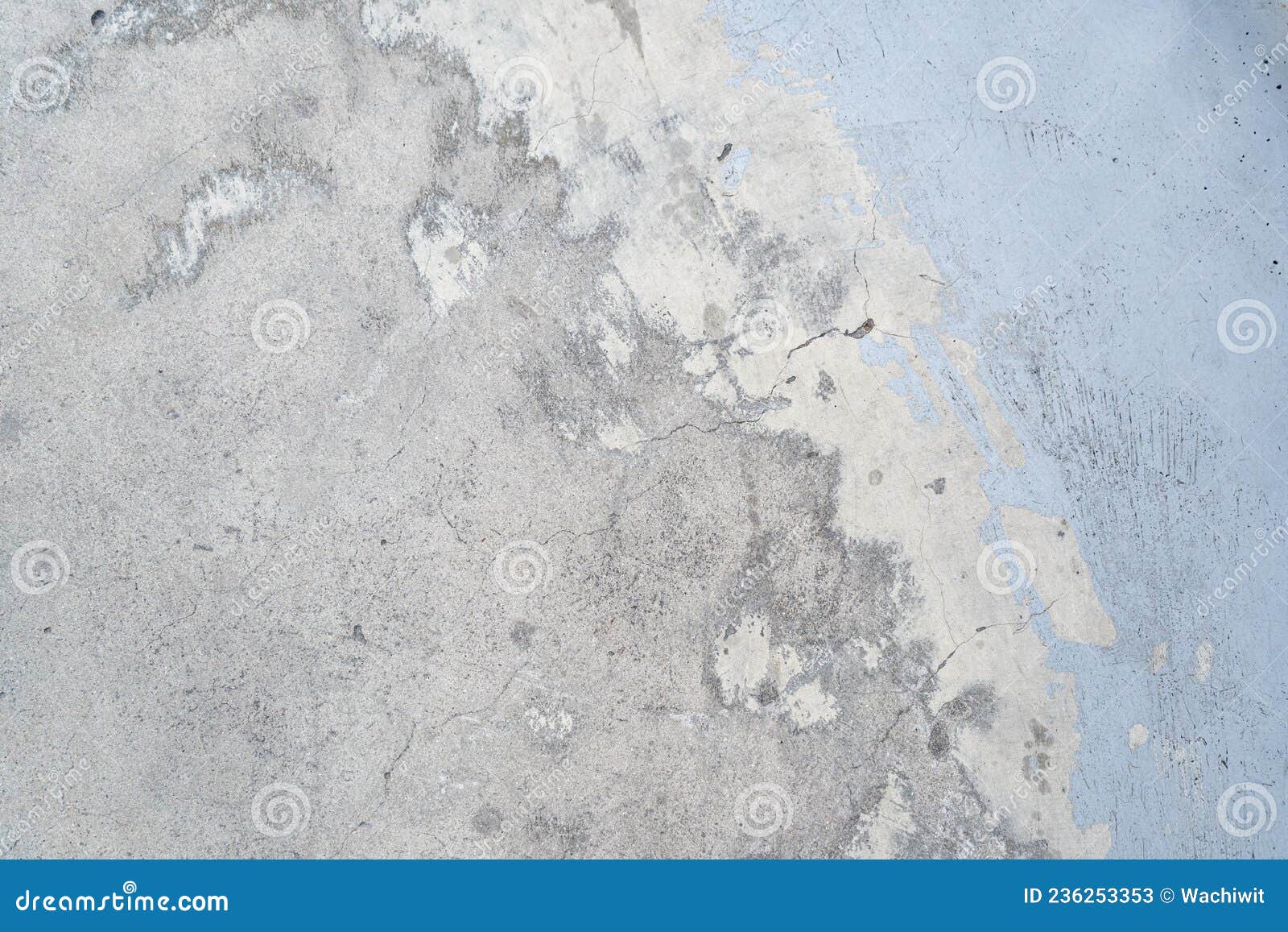 Concrete Texture with Worn Out Light Blue Paint Stock Image - Image of ...
