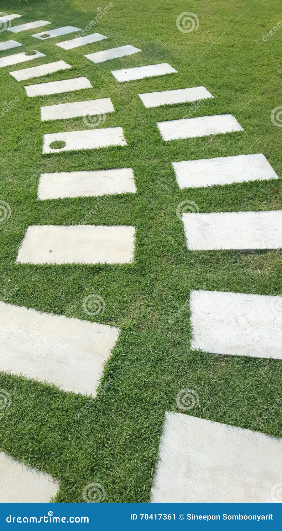 Concrete Tile for the Pathway Stock Image - Image of nature, outdoor ...