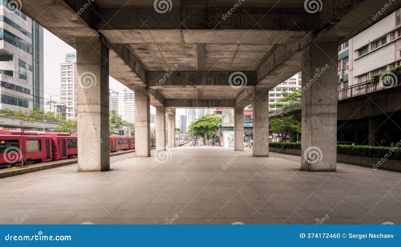 Concrete Train Rail Slabs, No Rail, Slab Stack, Low Angle Stock Image ...