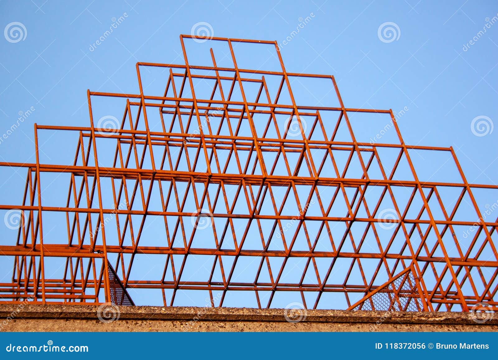 Concrete triangles stock photo. Image of slight, construction - 118372056