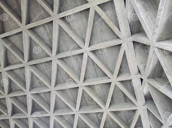 Concrete Triangular Structure Stock Photo - Image of decoration ...