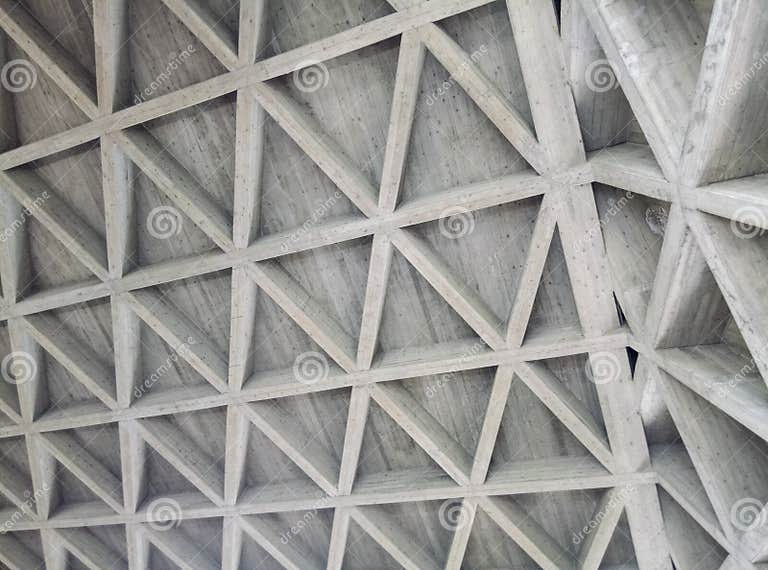 Concrete Triangular Structure Stock Photo - Image of decoration ...
