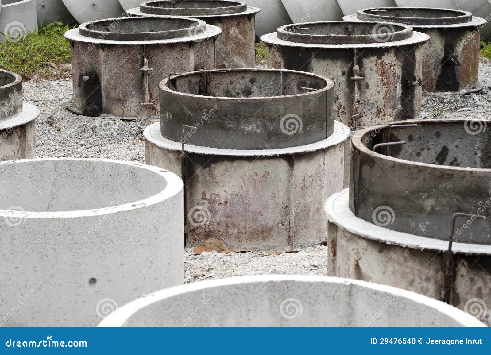 Concrete tubes stock photo. Image of build, drainage - 29476540
