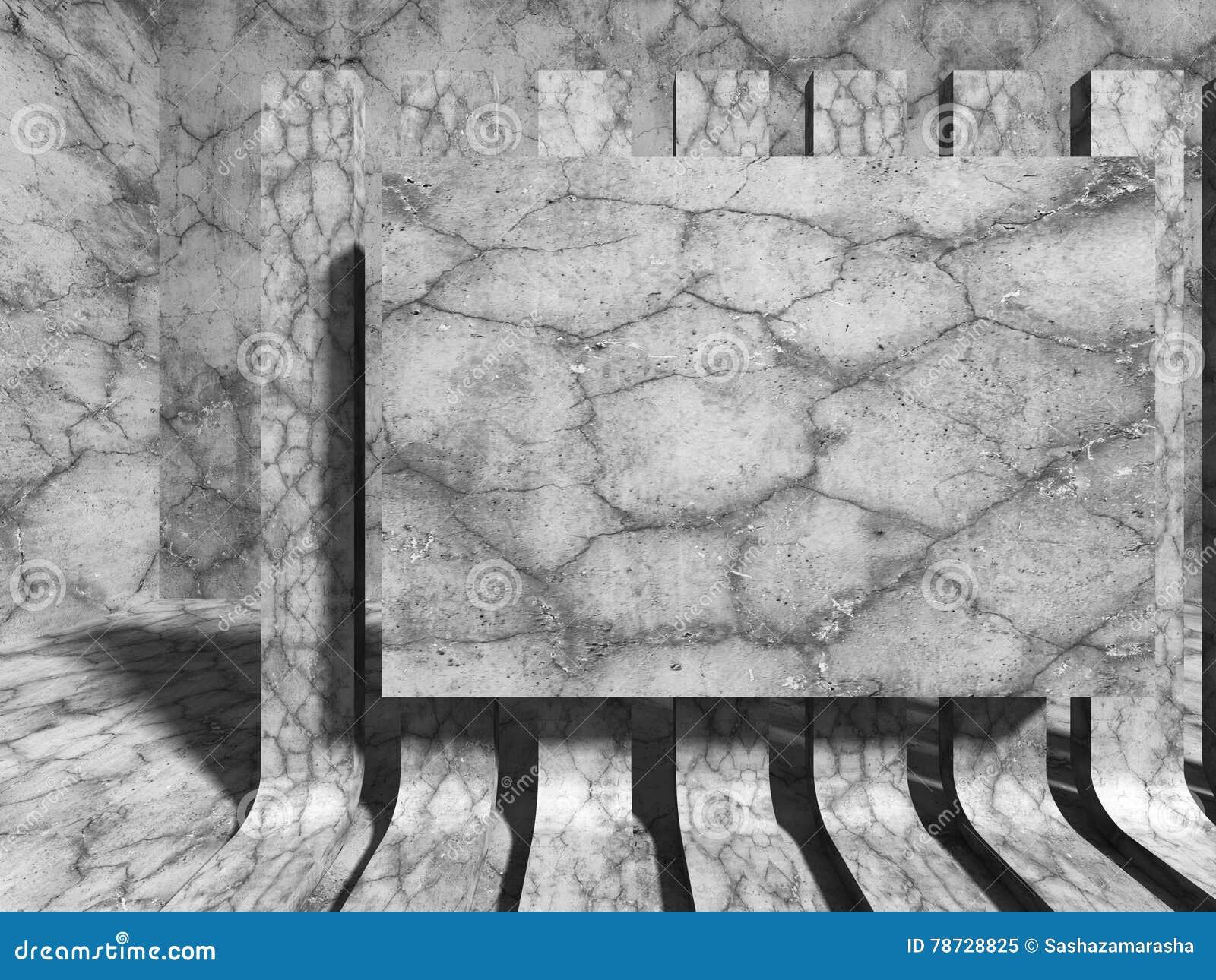 Concrete Wall Background. Architecture Construction Stock Illustration ...