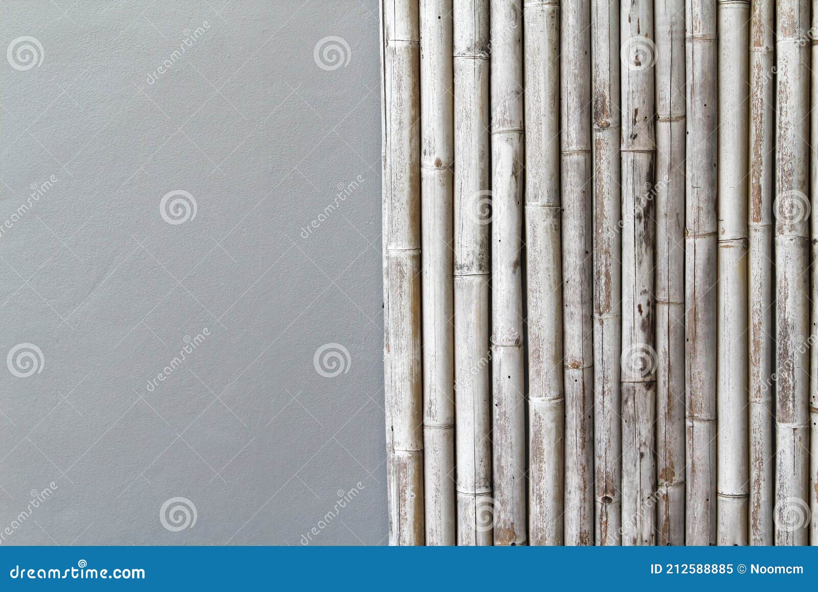 Concrete Wall and Bamboo Wall Background Stock Image - Image of ...