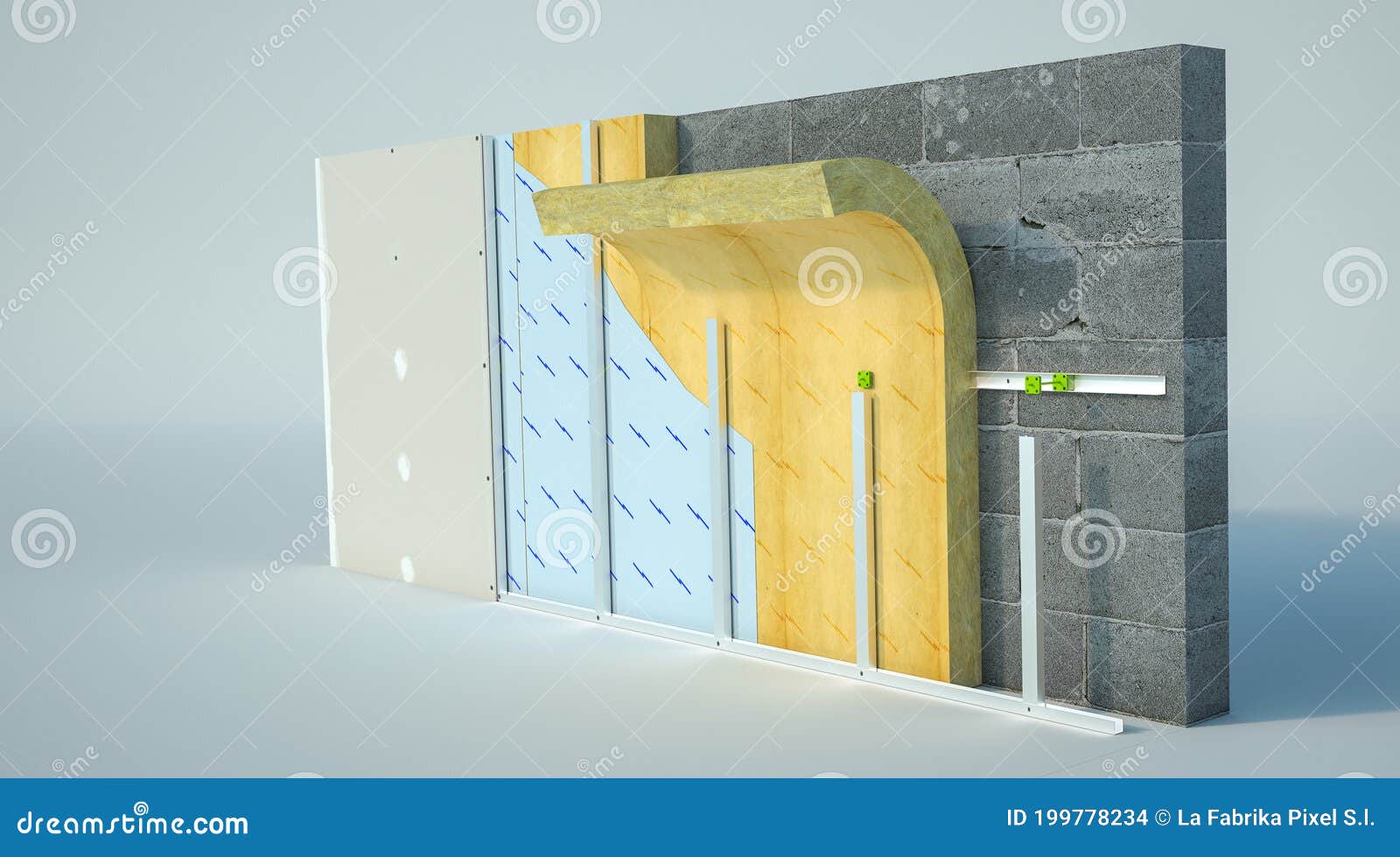 Concrete Wall Construction Details Stock Photography | CartoonDealer ...