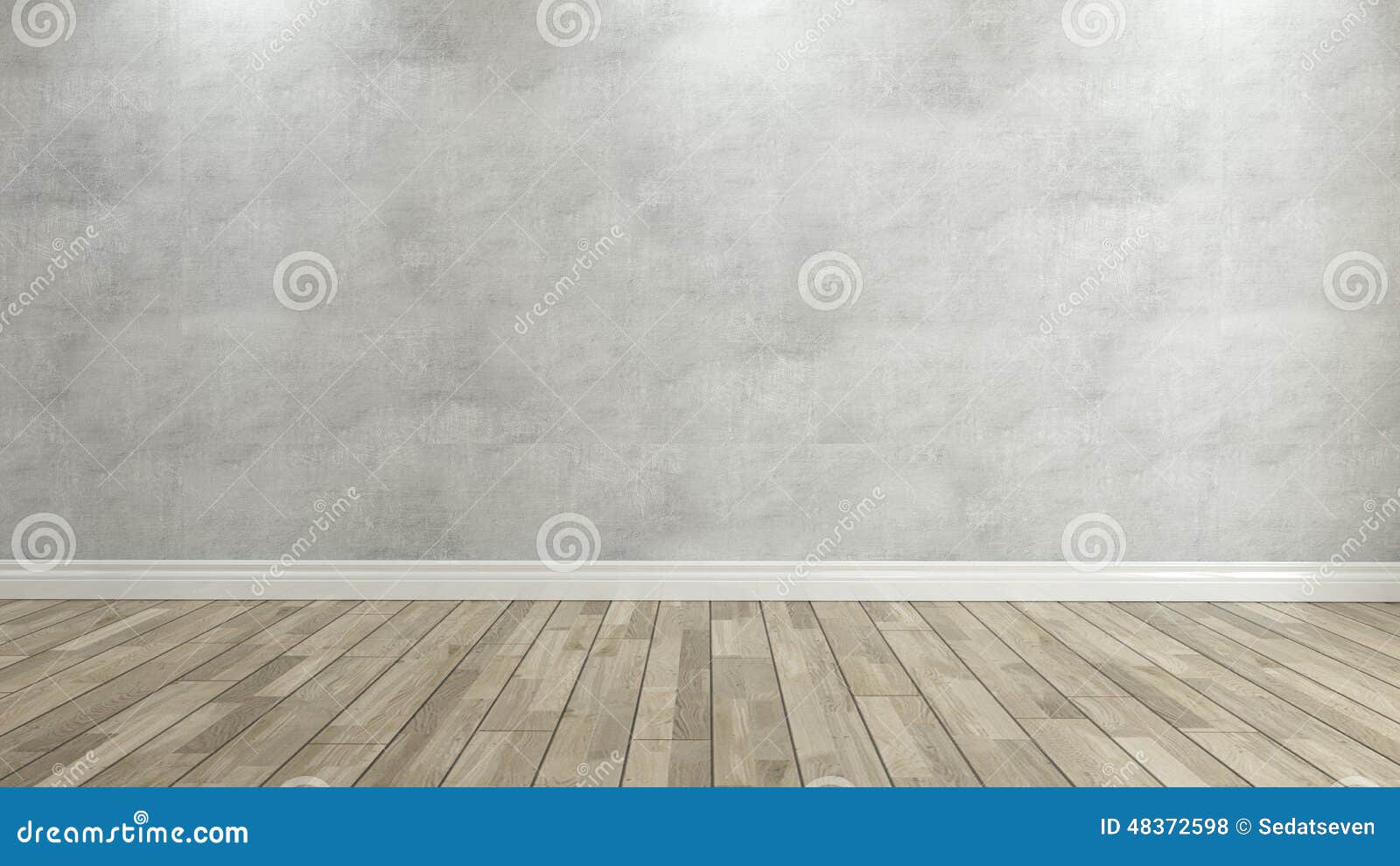 Concrete wall 3d rendering stock illustration. Illustration of floor ...