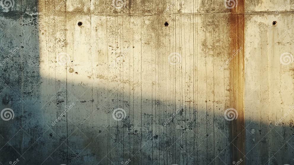 A Concrete Wall Displays an Array of Natural Textures and Intricate ...