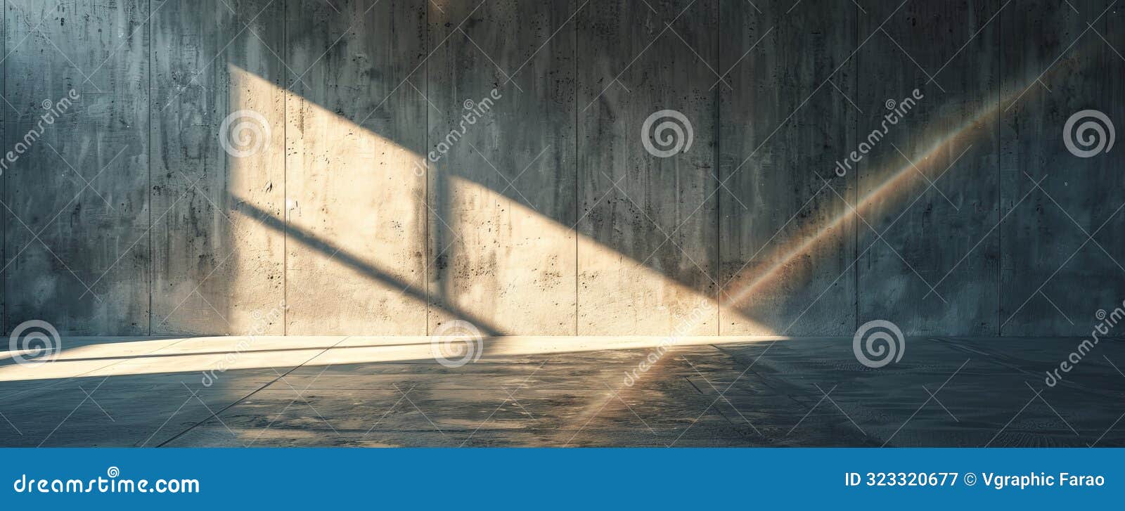 Concrete Wall with Dramatic Sunlight, Minimalist Interior Design ...