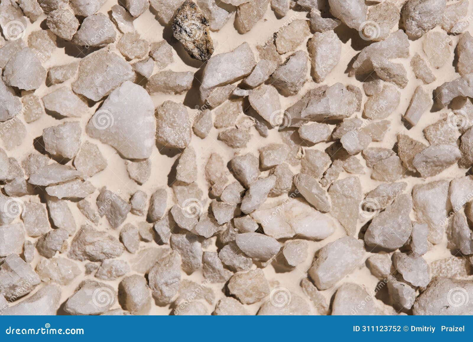 Concrete Wall is Finished with Granite Chips. Stock Photo - Image of ...