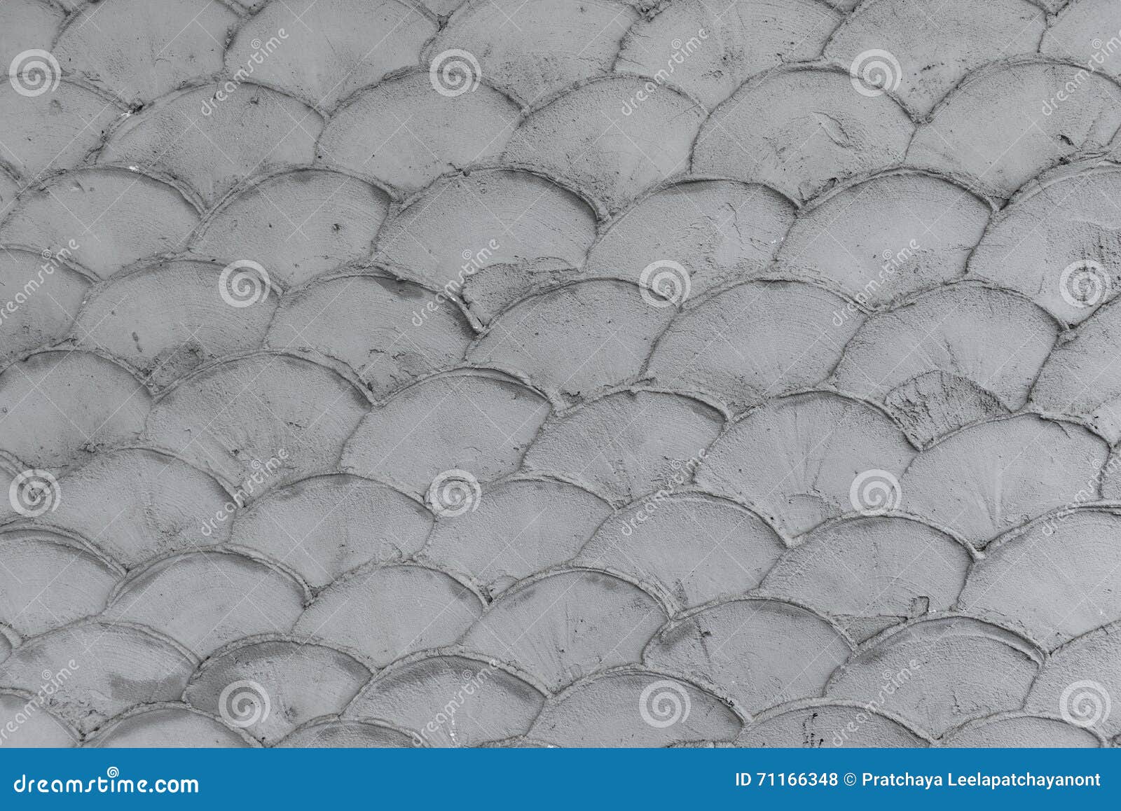 Concrete Wall in Fish Scale Shape Pattern Texture Stock Photo - Image ...