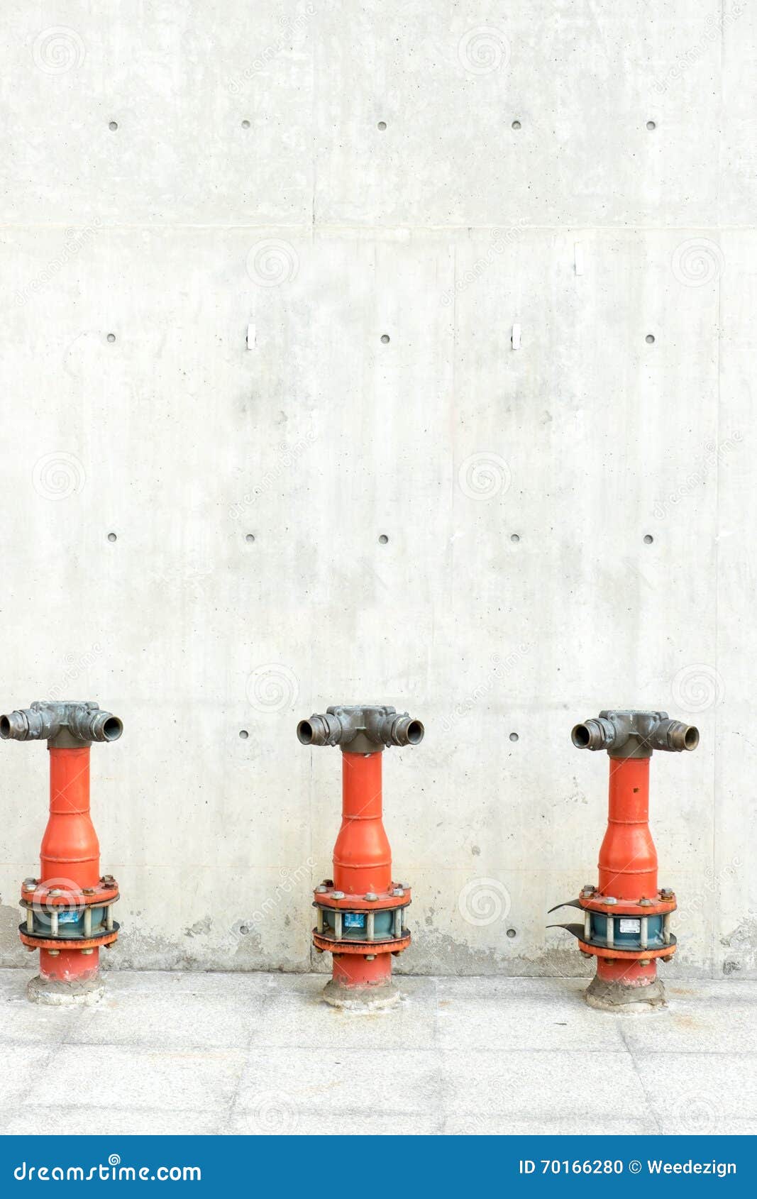 A Hydrant On An Industrial Water Supply Pipeline On The Background Of A ...