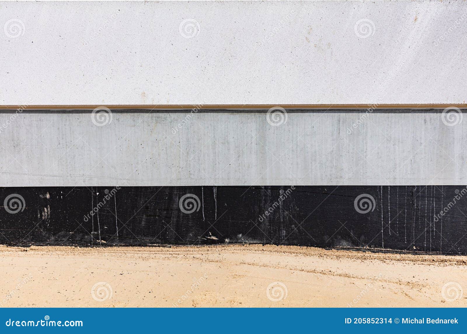 Concrete Wall Foundation Background Stock Photo - Image of rough ...