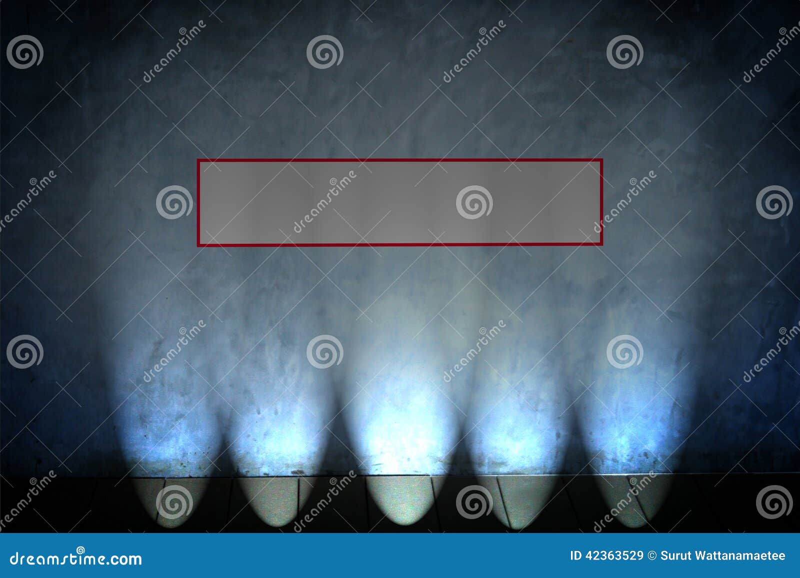 Concrete Wall with Frame Texture Stock Image - Image of cement ...