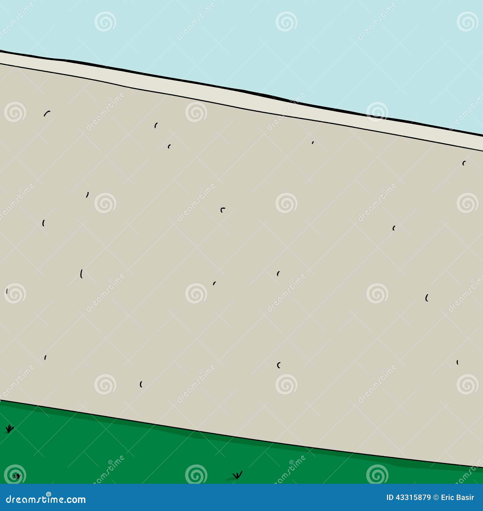 Concrete Wall stock vector. Illustration of outside, sketch - 43315879