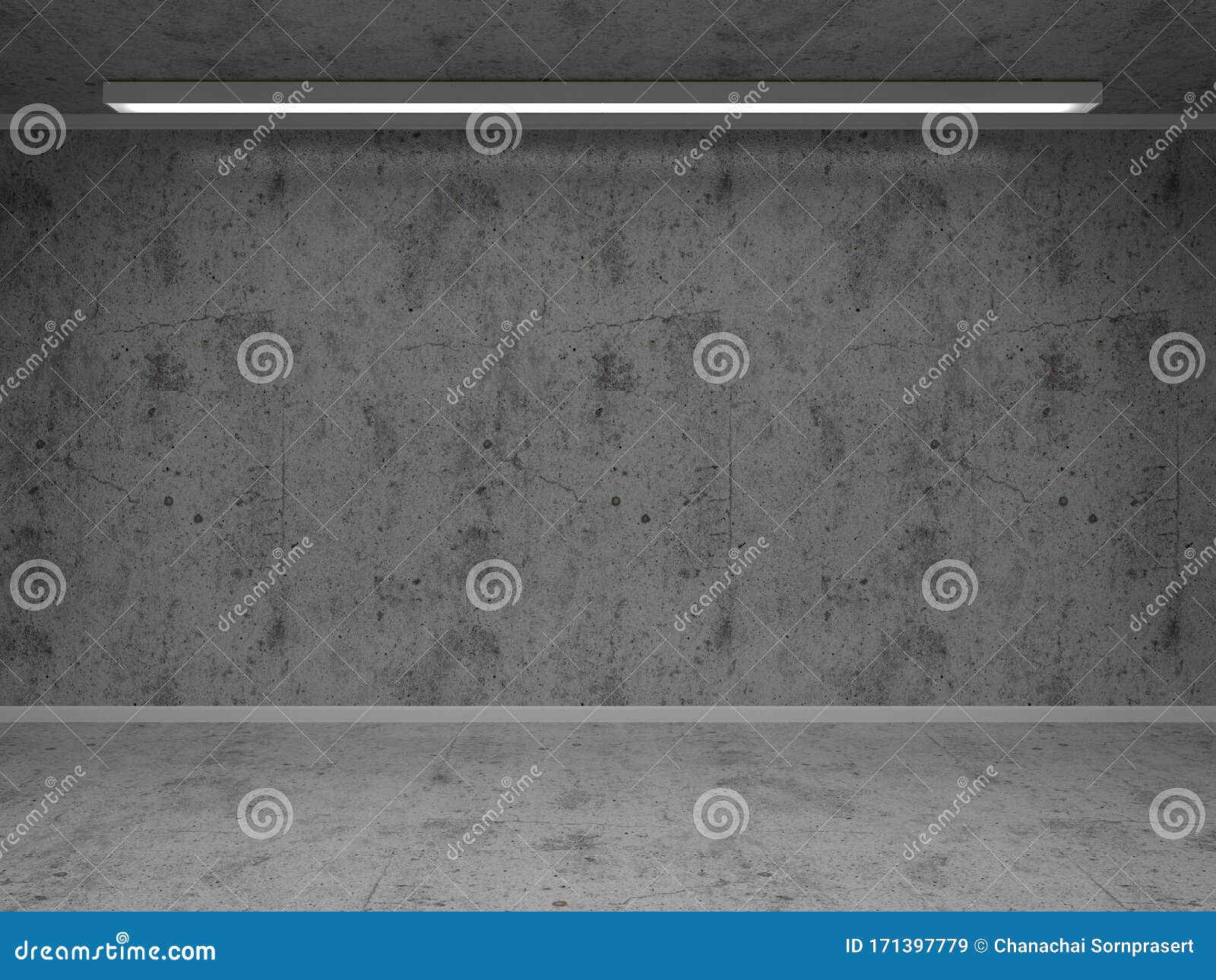 Concrete Wall Light Lamp 3d Render Background Texture Interior Stock ...