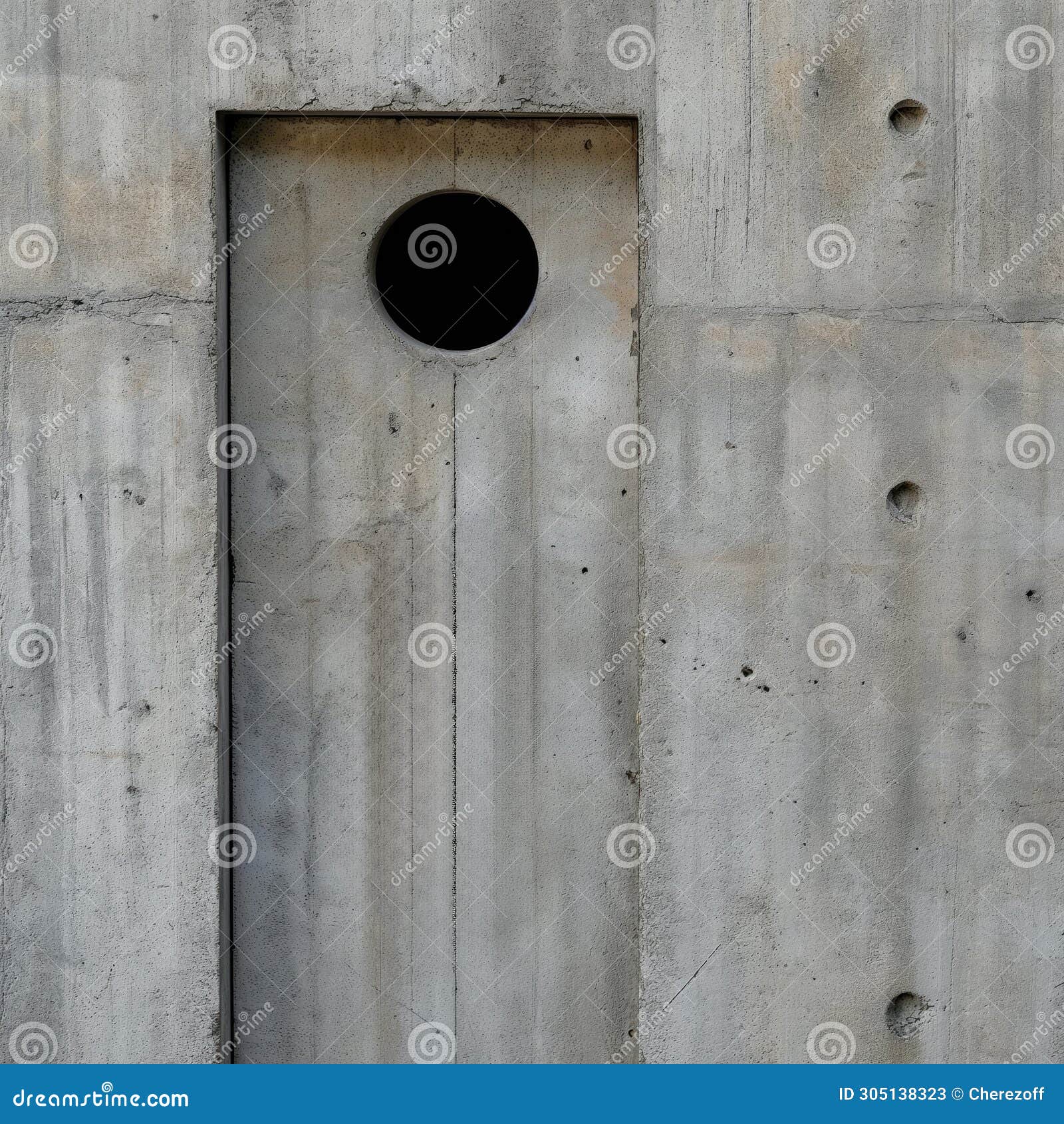 Concrete wall with niche stock image. Image of niche - 305138323